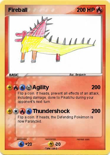 Pokémon Fireball 207 207 - Agility - My Pokemon Card