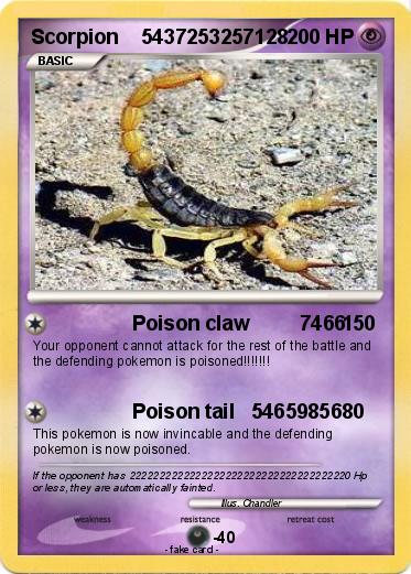 Pokémon Scorpion 5437253257128 5437253257128 - Poison claw 7466 - My ...