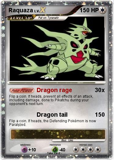 Pokémon Raquaza 594 594 - Dragon rage - My Pokemon Card