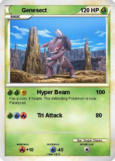 Pokémon Genesect 714 714 - Hyper Beam - My Pokemon Card