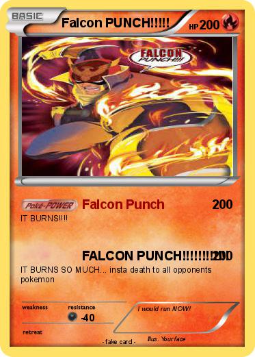 Pokémon Falcon PUNCH 19 19 - Falcon Punch - My Pokemon Card