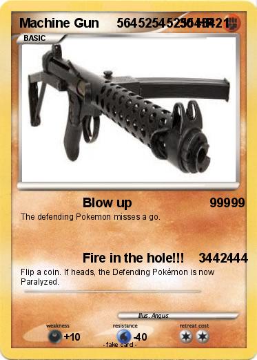 Pokémon Machine Gun 5645254525543421 5645254525543421 - Blow up 99999 ...