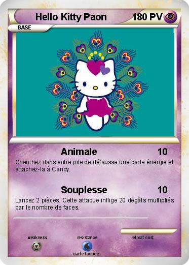 Pokémon Hello Kitty Paon - Animale - Ma carte Pokémon