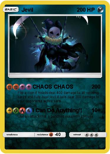 Pokémon Jevil 85 85 - CHAOS CHAOS - My Pokemon Card