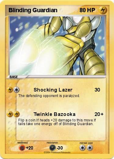 Pokémon Blinding Guardian - Shocking Lazer - My Pokemon Card