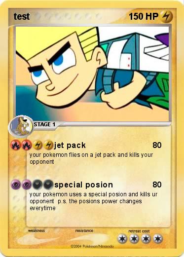 Pokémon test 2 2 - jet pack - My Pokemon Card