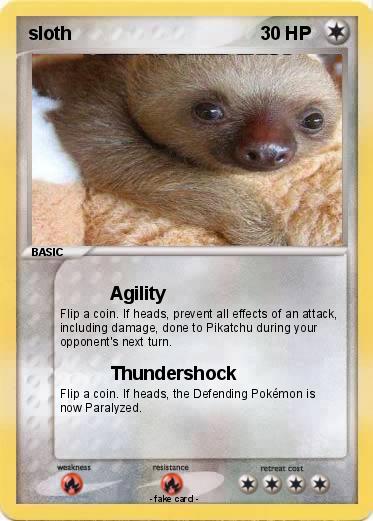 Pokémon sloth 120 120 - Agility - My Pokemon Card