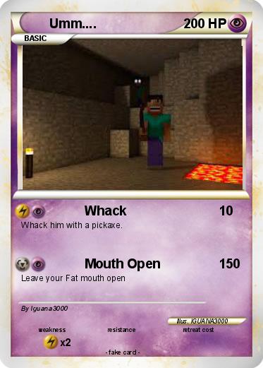 Pokémon Umm 9 9 - Whack - My Pokemon Card