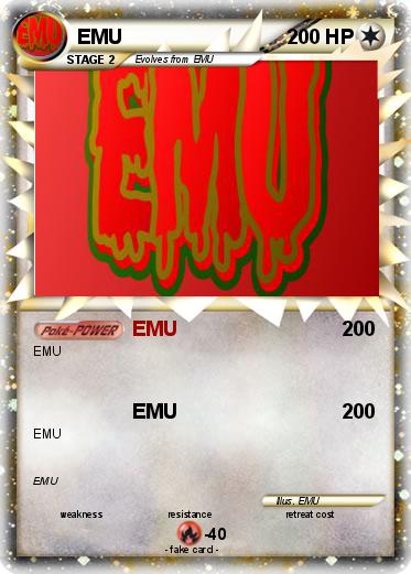 Pokémon EMU 23 23 - EMU - My Pokemon Card