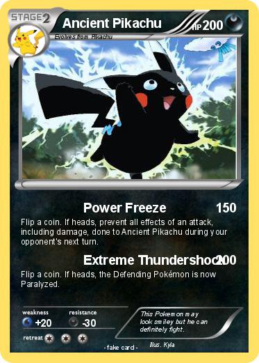 Pokémon Ancient Pikachu 6 6 - Power Freeze - My Pokemon Card