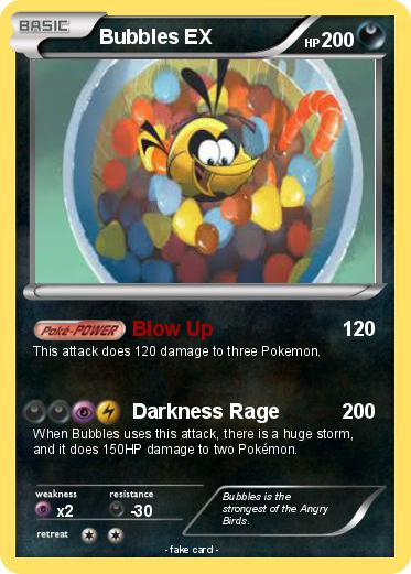 Pokémon Bubbles 153 153 - Blow Up - My Pokemon Card