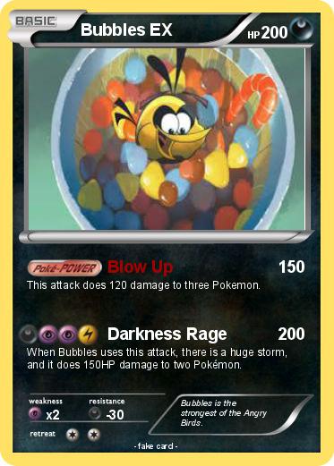 Pokémon Bubbles EX 1 1 - Blow Up - My Pokemon Card