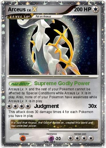Pokémon Arceus 4260 4260 - Supreme Godly Power - My Pokemon Card