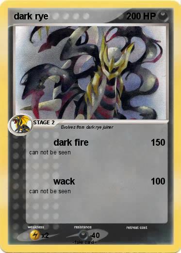 Pokémon dark rye 7 7 - dark fire - My Pokemon Card