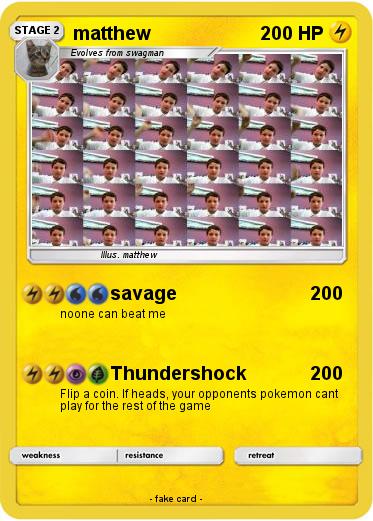 Pokémon matthew 756 756 - savage - My Pokemon Card