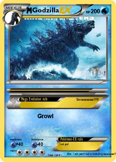 Pokémon Godzilla 3786 3786 - Growl - My Pokemon Card