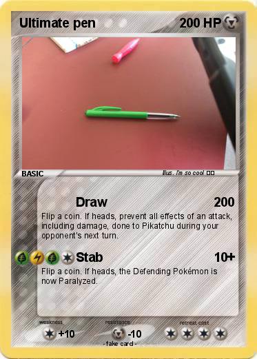 Pokémon Ultimate pen - Draw - My Pokemon Card