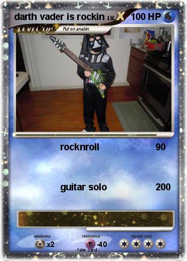 Pokémon darth vader is rockin - rocknroll - My Pokemon Card