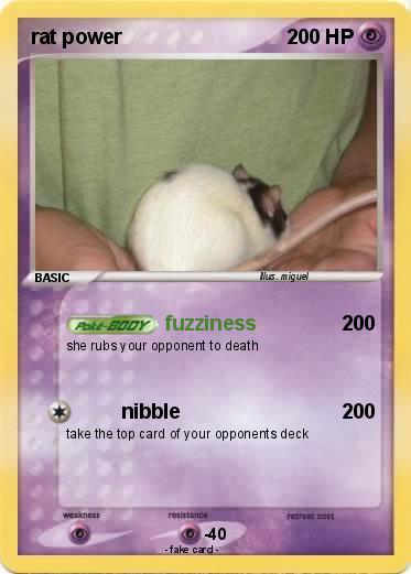 Pokémon rat power 1 1 - fuzziness - My Pokemon Card