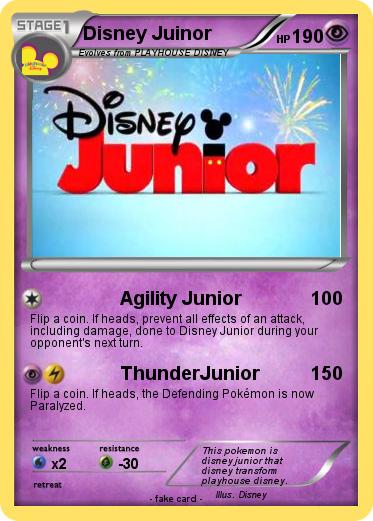 Pokémon Disney Juinor - Agility Junior - My Pokemon Card
