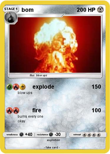 Pokémon bom 67 67 - explode - My Pokemon Card