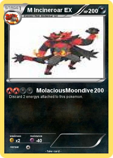 Pokémon M Incineroar EX 3 3 - MolaciousMoondive - My Pokemon Card