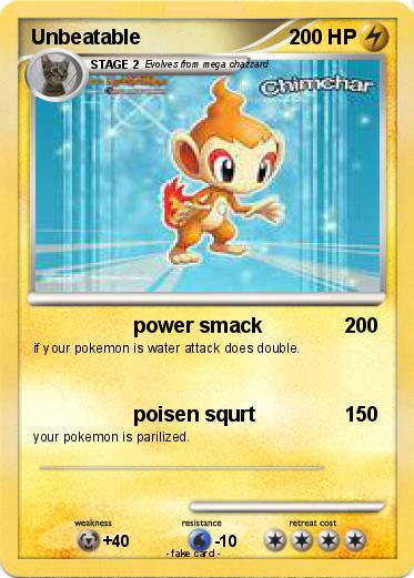 Pokémon Unbeatable 29 29 - power smack - My Pokemon Card