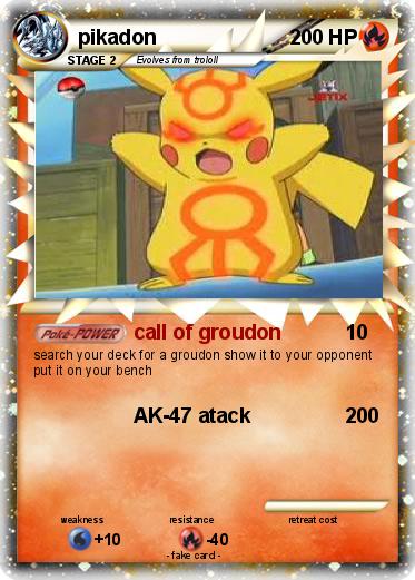 Pokémon pikadon 5 5 - call of groudon - My Pokemon Card