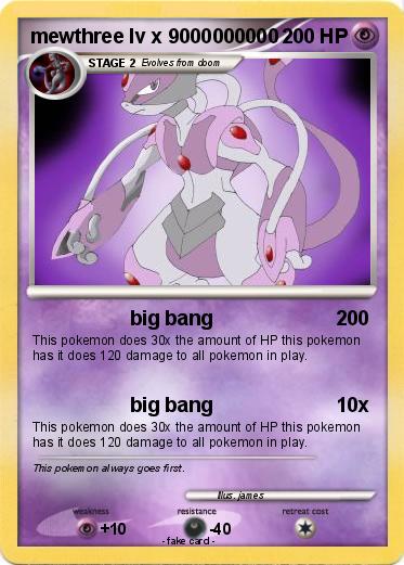 Pokémon mewthree c l x lv x - big bang - My Pokemon Card