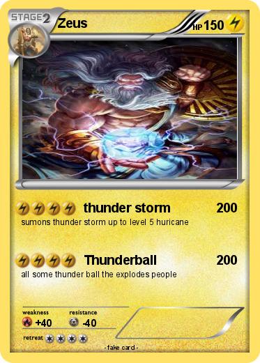 Pokémon Zeus 1909 1909 - thunder storm - My Pokemon Card