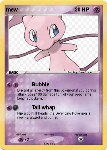 Pokémon mew 8656 8656 - Bubble - My Pokemon Card
