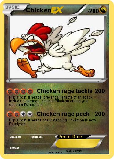 Pokémon Chicken 930 930 - Chicken rage tackle - My Pokemon Card