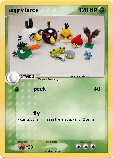 Pokémon angry birds 95 95 - peck - My Pokemon Card