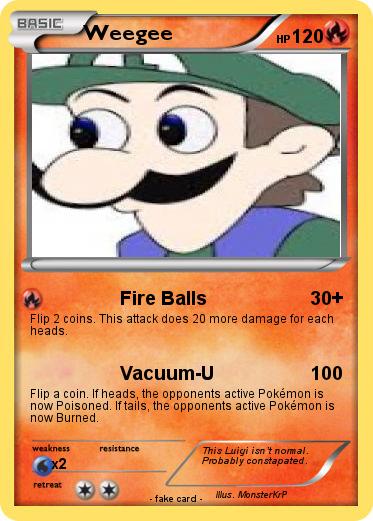 Pokémon Weegee 1386 1386 - Fire Balls - My Pokemon Card