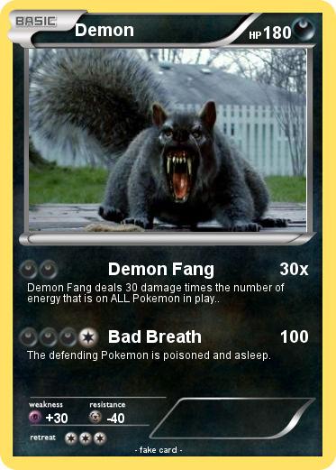 Pokémon Demon 2170 2170 - Demon Fang - My Pokemon Card