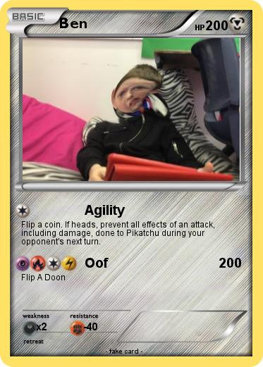 Pokémon Ben 2263 2263 - Agility - My Pokemon Card