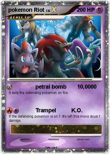 Pokémon pokemon Riot 1 1 - petral bomb 10,0000 - My Pokemon Card