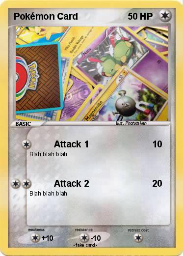 Pokémon Pokemon Card 283 283 - Attack 1 - My Pokemon Card