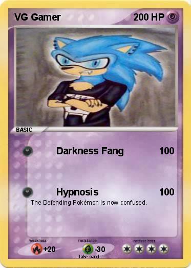 Pokémon VG Gamer - Darkness Fang - My Pokemon Card