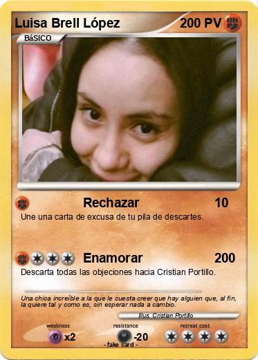 Pokémon Luisa Brell Lopez - Rechazar - Mi carta pokémon