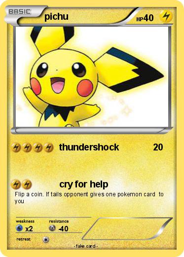 Pokémon pichu 2004 2004 - thundershock - My Pokemon Card
