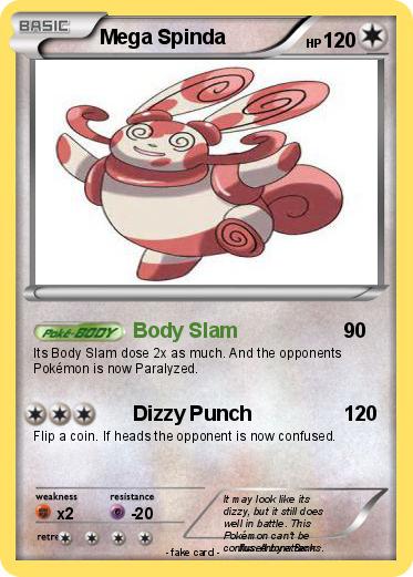 Pokémon Mega Spinda - Body Slam - My Pokemon Card