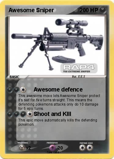 Pokémon Awesome Sniper - Awesome defence - My Pokemon Card