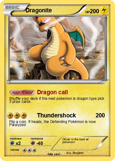 Pokémon Dragonite 1412 1412 - Dragon call - My Pokemon Card
