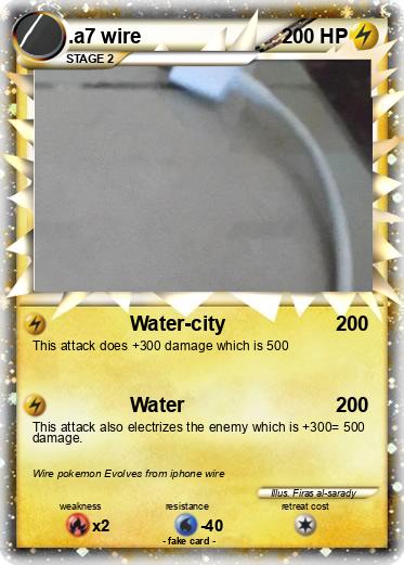 Pokémon a7 wire - Water-city - My Pokemon Card