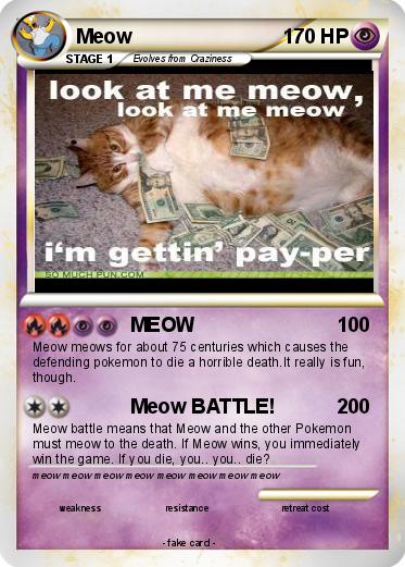 Pokémon Meow 139 139 - MEOW - My Pokemon Card