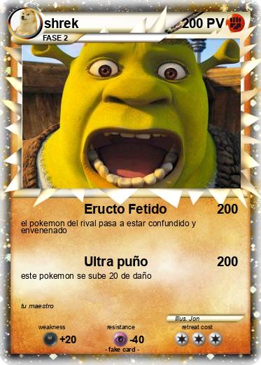 Pokémon shrek 2523 2523 - Eructo Fetido - Mi carta pokémon