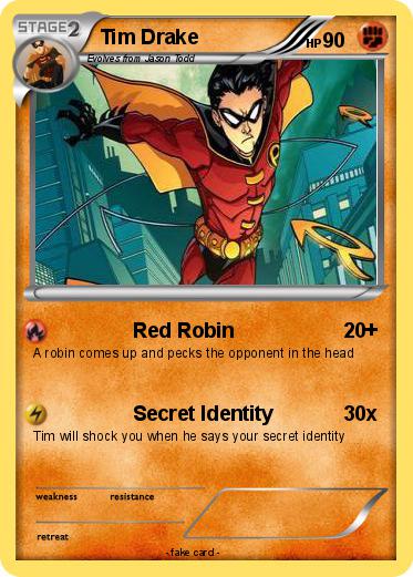 Pokémon Tim Drake 2 2 - Red Robin - My Pokemon Card