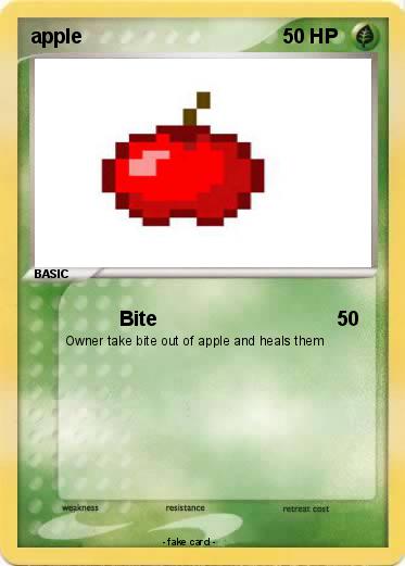 Pokémon apple 849 849 - Bite - My Pokemon Card