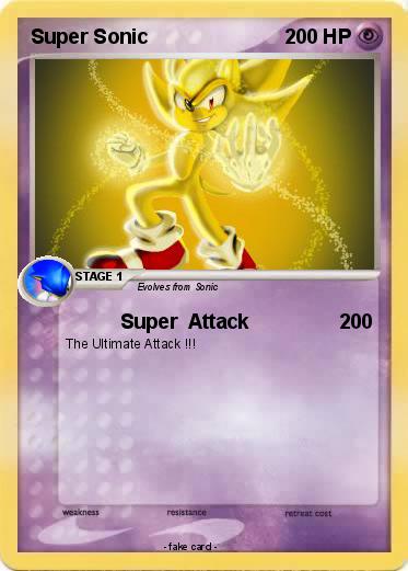 Pokémon Super Sonic 2971 2971 - Super Attack - My Pokemon Card